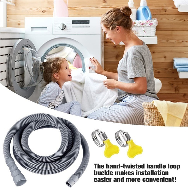Washing Machine Drain Hose 1m/2m/3m Outlet Water Pipe Machine ...