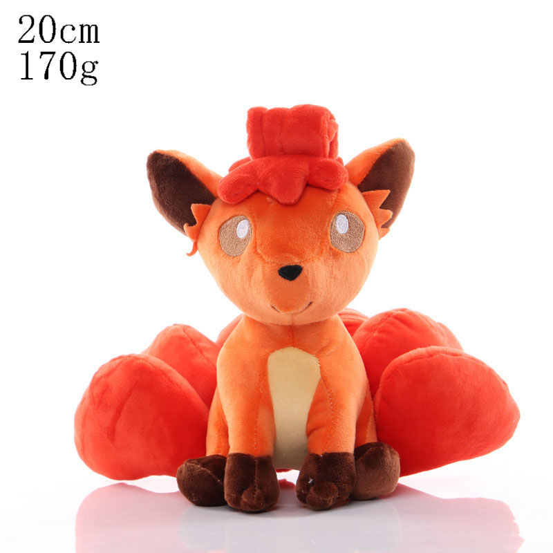20cm-35cm Cartoon Pokemon Vulpix Plush Toys Anime Cute Alola Vulpix ...