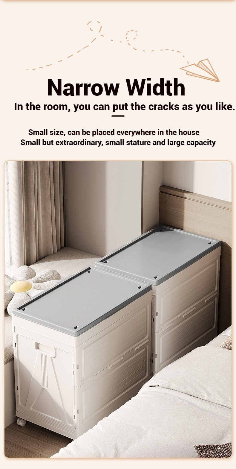 【BUY 1 TAKE 1】160L Large Capacity Toy Storage Box with Wheels ...