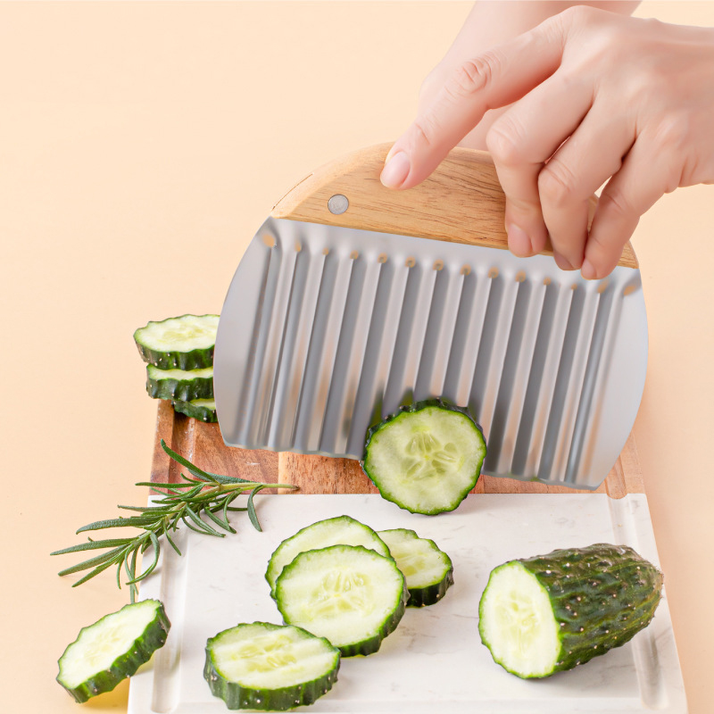 Potato Slicer, Stainless Steel Heavy Duty Potato Cutter, Cutting Wavy ...