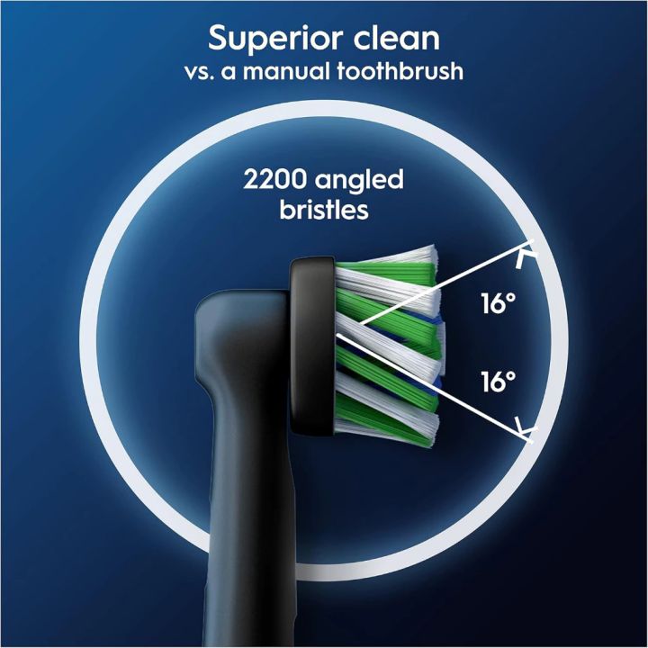 Oral B Pro Cross Action Electric toothbrush head, X-shaped and angled ...