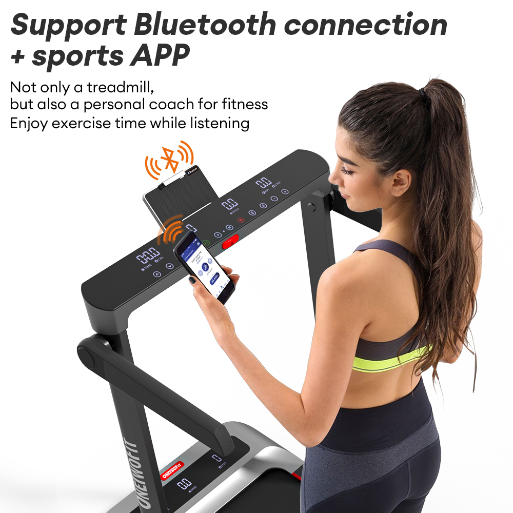 OneTwoFit 2 IN 1 Electric Treadmill 3.0HP Auto Incline Multifunction ...