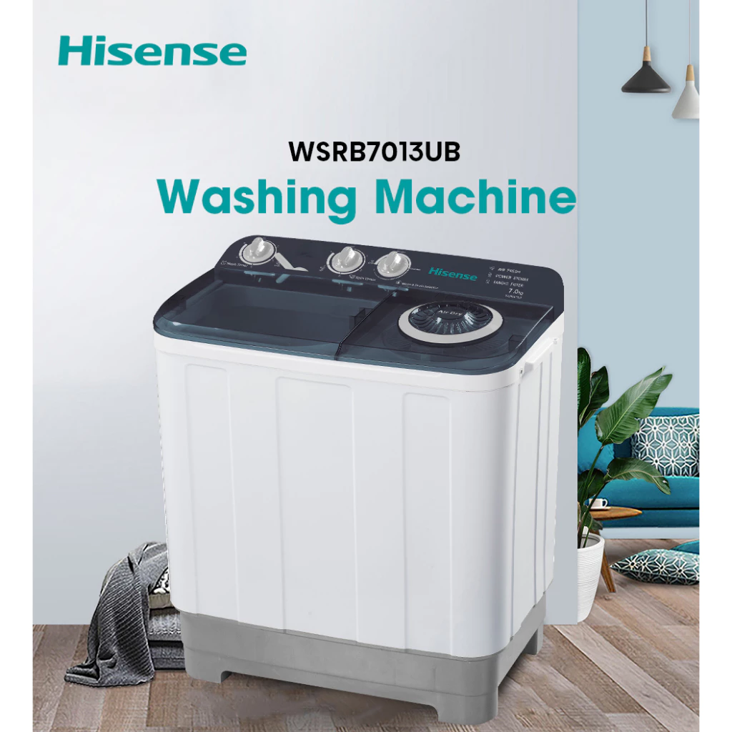 Hisense 7KG Twin Tub Washing Machine (WSRB7013UB) | Shopee Philippines