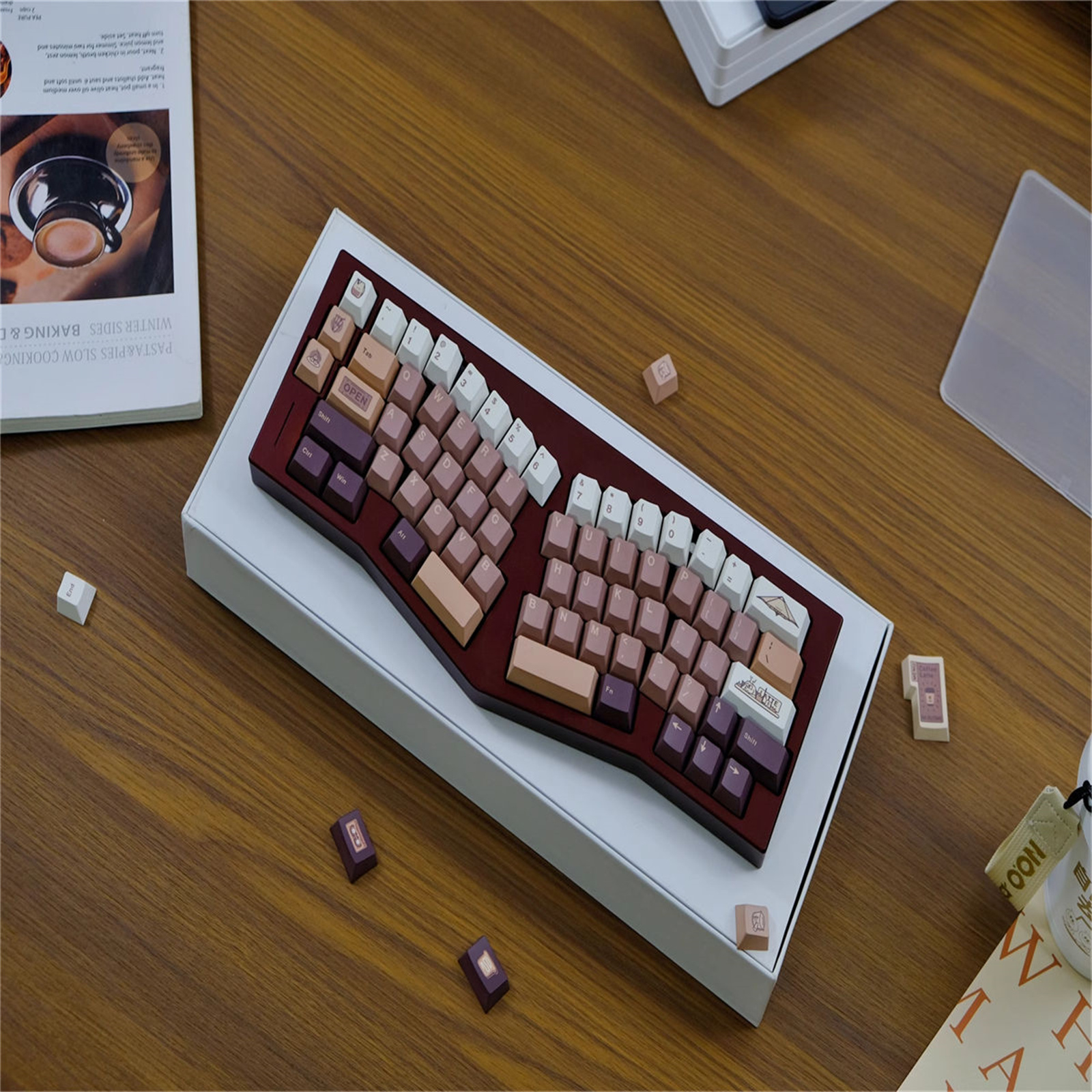 GMK Coffee R2 Keycaps Set 151 Key PBT Cherry Profile game KeyCap for MX ...