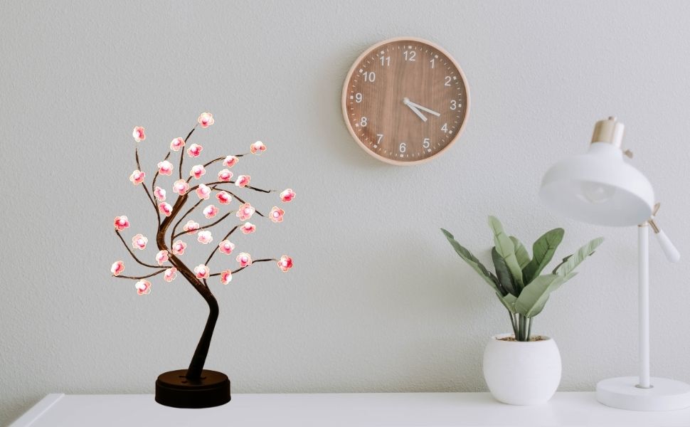 36 LED Cherry Blossom Sparkly Fairy Spirit Tree Lights, Twinkling Tree ...