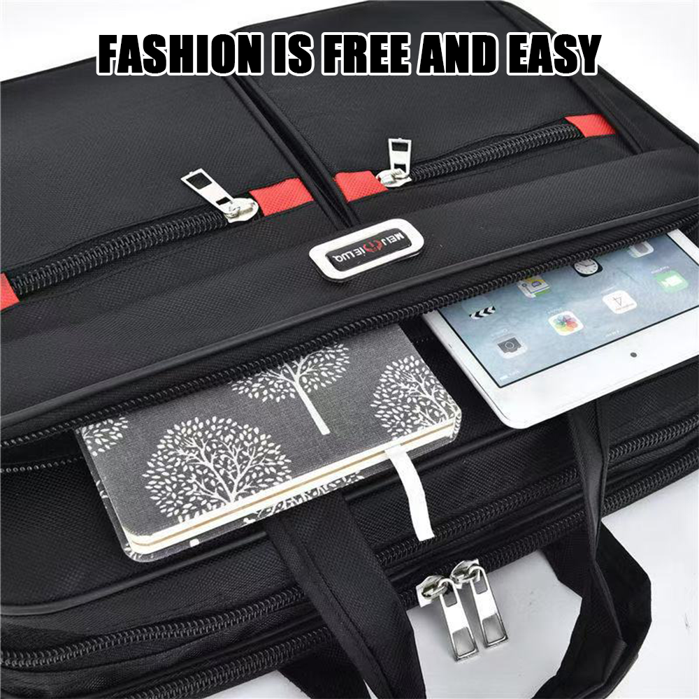 Large Capacity Briefcase Business Travel Laptop Case Waterproof and ...