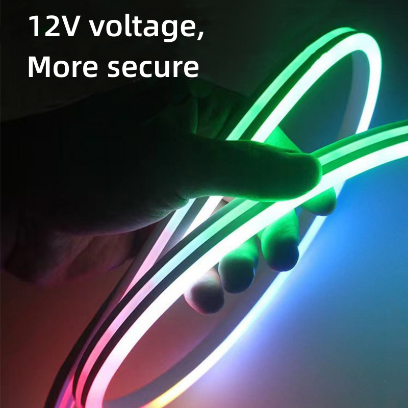 LED 12V Neon Flexible Christmas Lights Strip Lights With Adapter 1m 2m ...