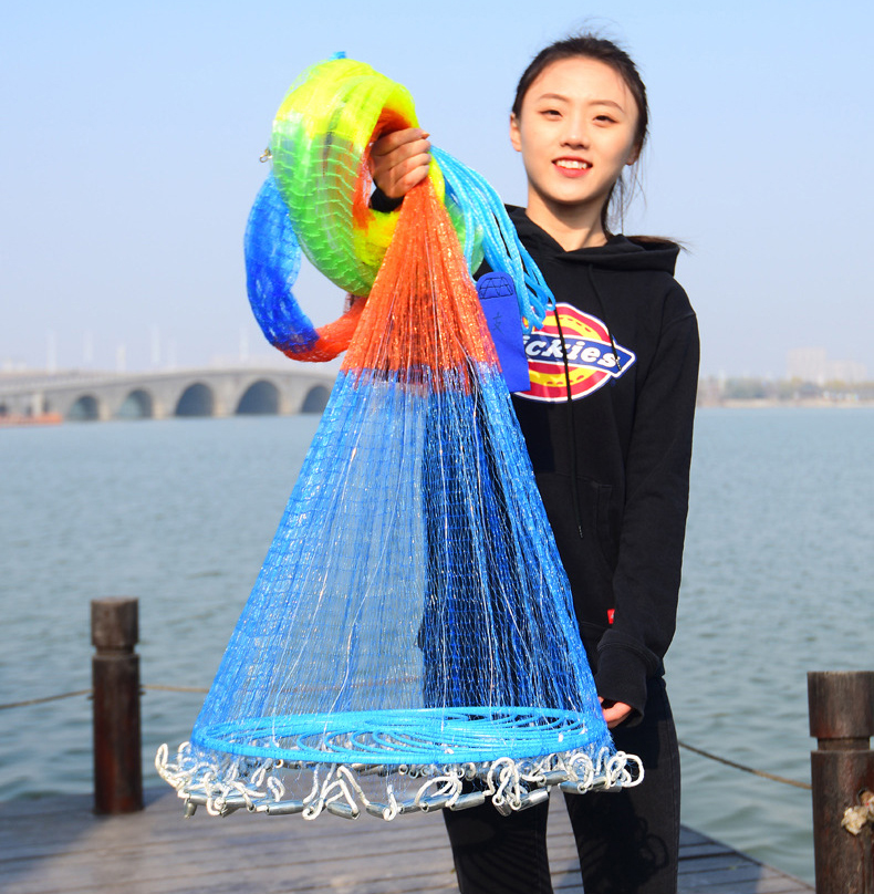 Frisbee manual throwing Fishing Net, High-Strength Line Fishing Net ...