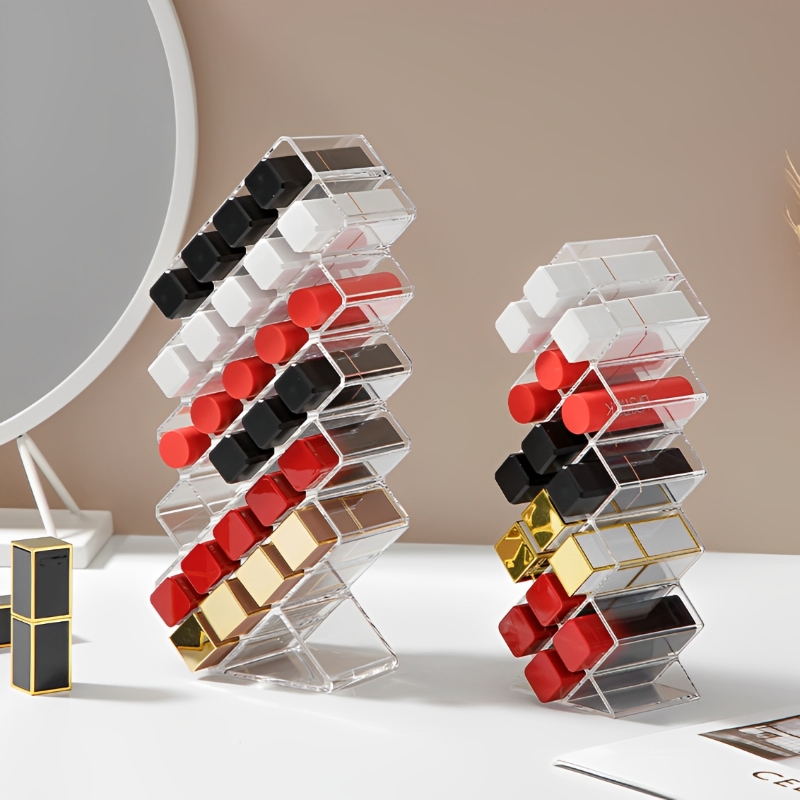 Lipstick Holder Organizer Stackable Fish Shape Lipstick Tower Lip Gloss ...