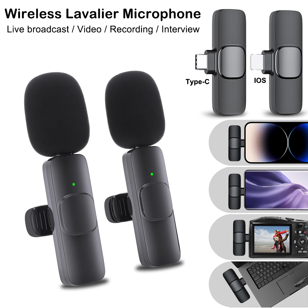 [Shopee Choice] Wireless Lavalier Microphone for IOS/Android/PC Noise ...