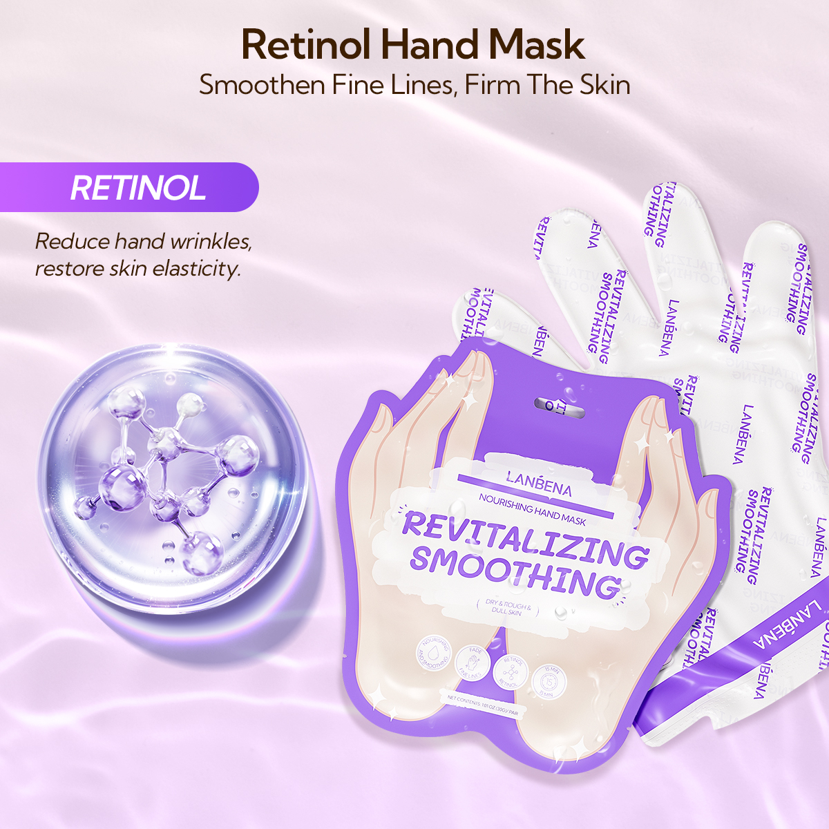 LANBENA Foot Mask Hand Mask Exfoliating Whitening Remove Dead Peel Mask ...