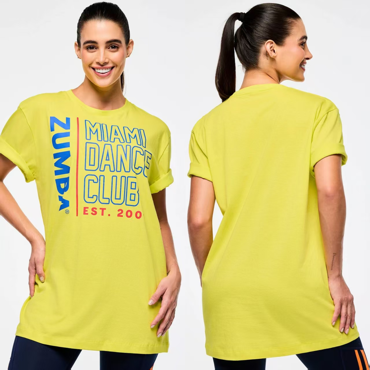 Zumba 2025 New Style Basic Style Ready Stock Yellow Blue Pink Cotton ...