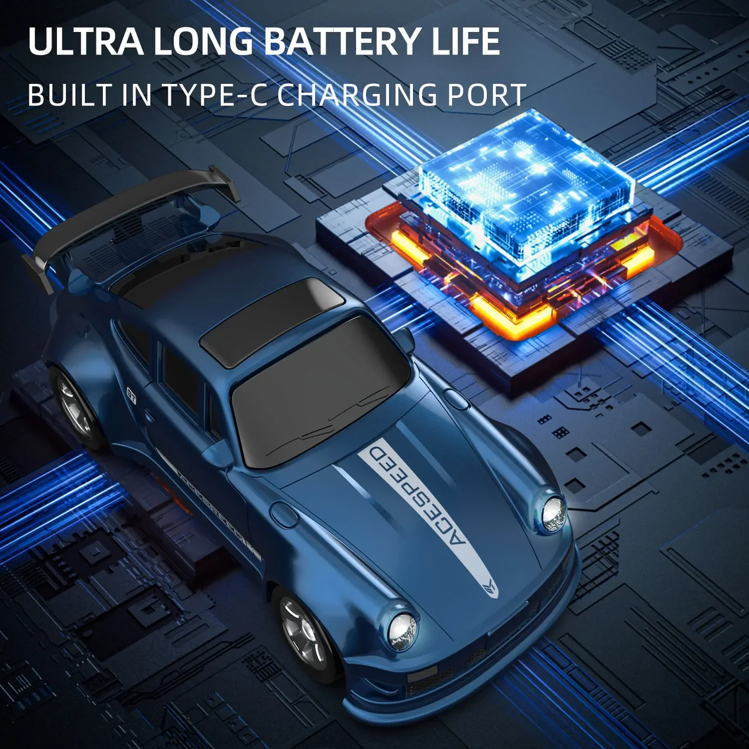 2.4G RC Drift Car 1/64 Mini RC Car 4WD High Speed Racing Desktop Mini ...