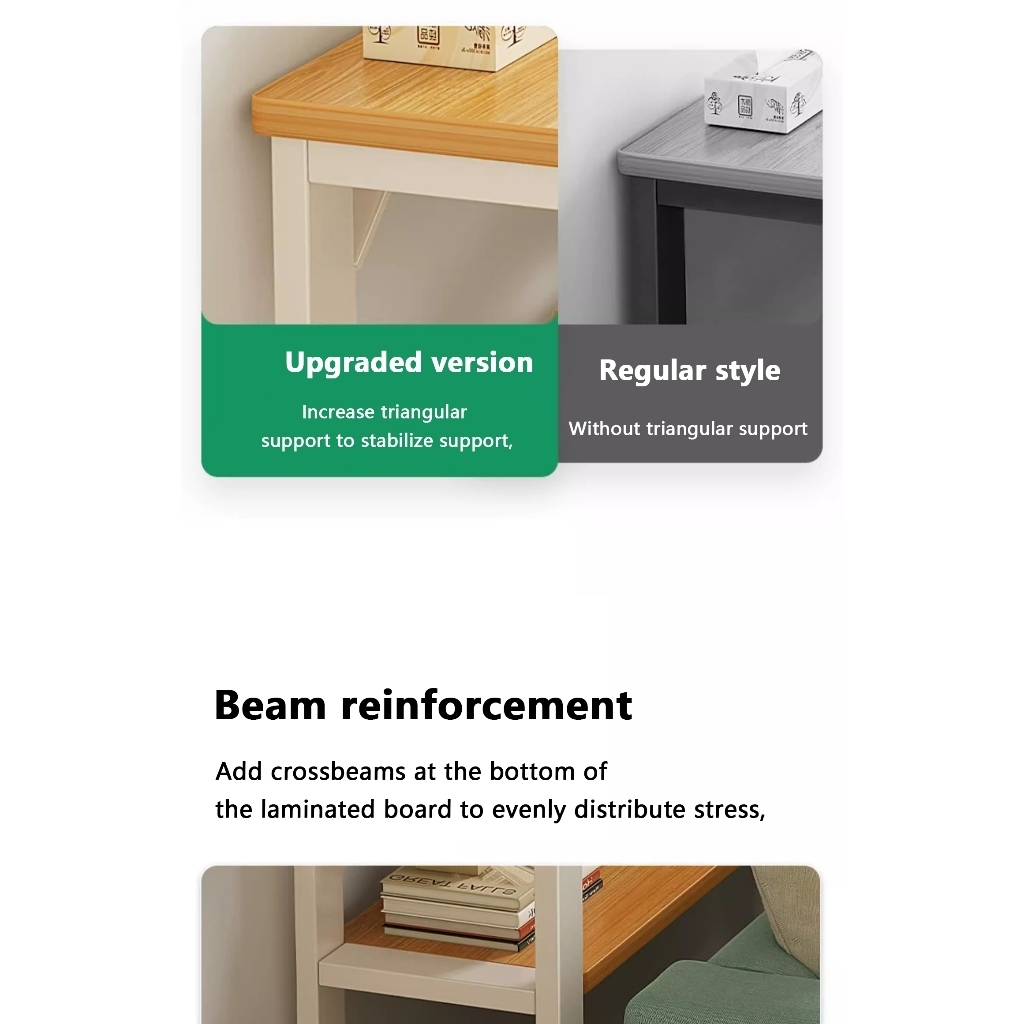 Sofa Side Table Multifunctional Long Bedside Table Gap Table High Table ...