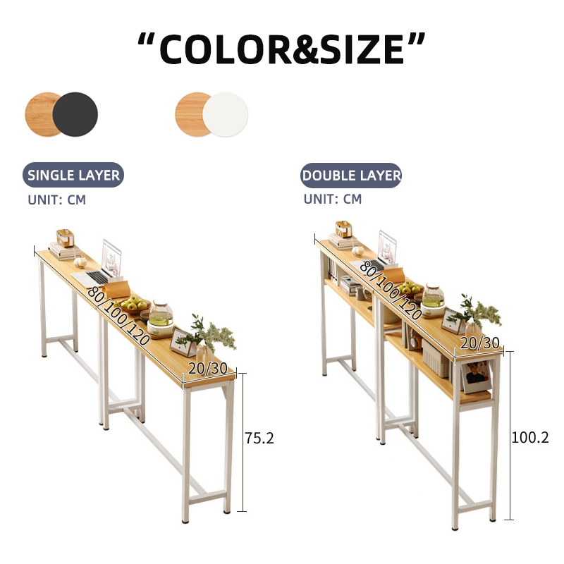 Sofa Side Table Multifunctional Long Bedside Table Gap Table High Table ...