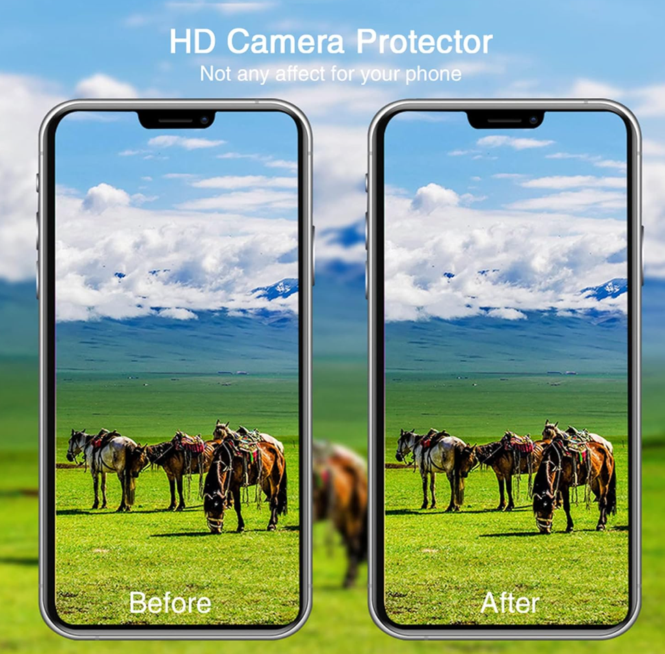 New Titanium Color Camera Lens Tempered Glass Film For iPhone 11 12 13 ...