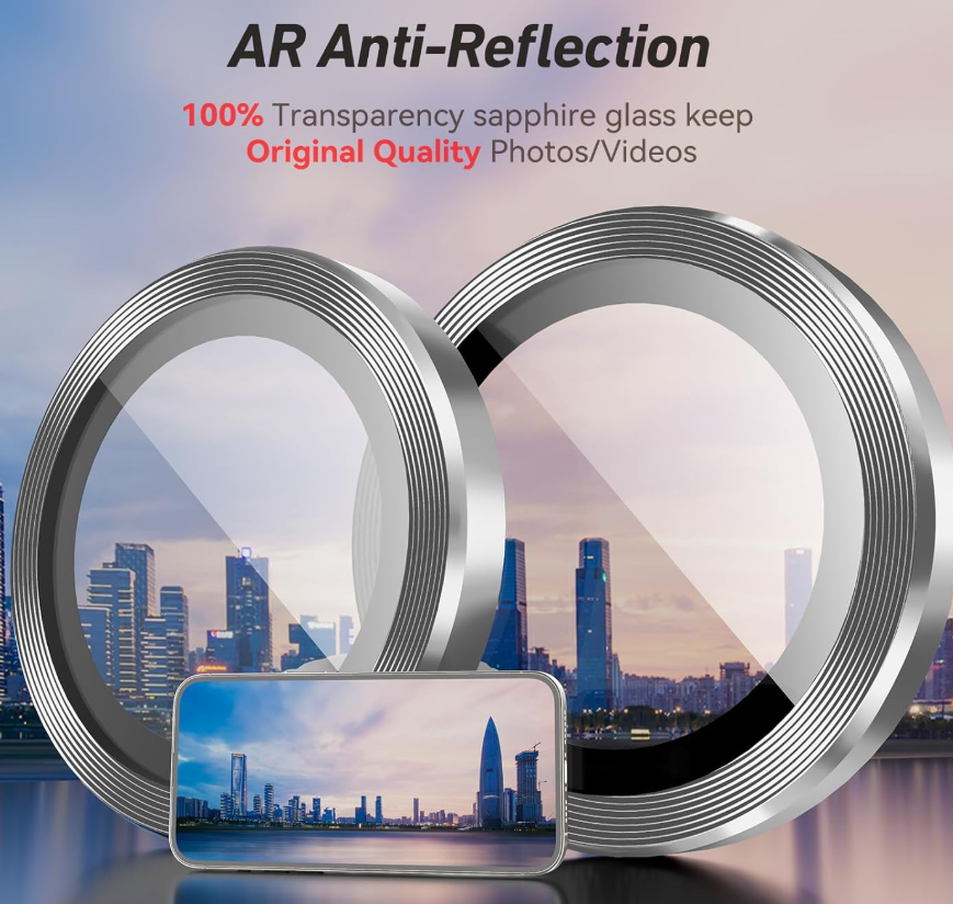 New Titanium Color Camera Lens Tempered Glass Film For iPhone 11 12 13 ...