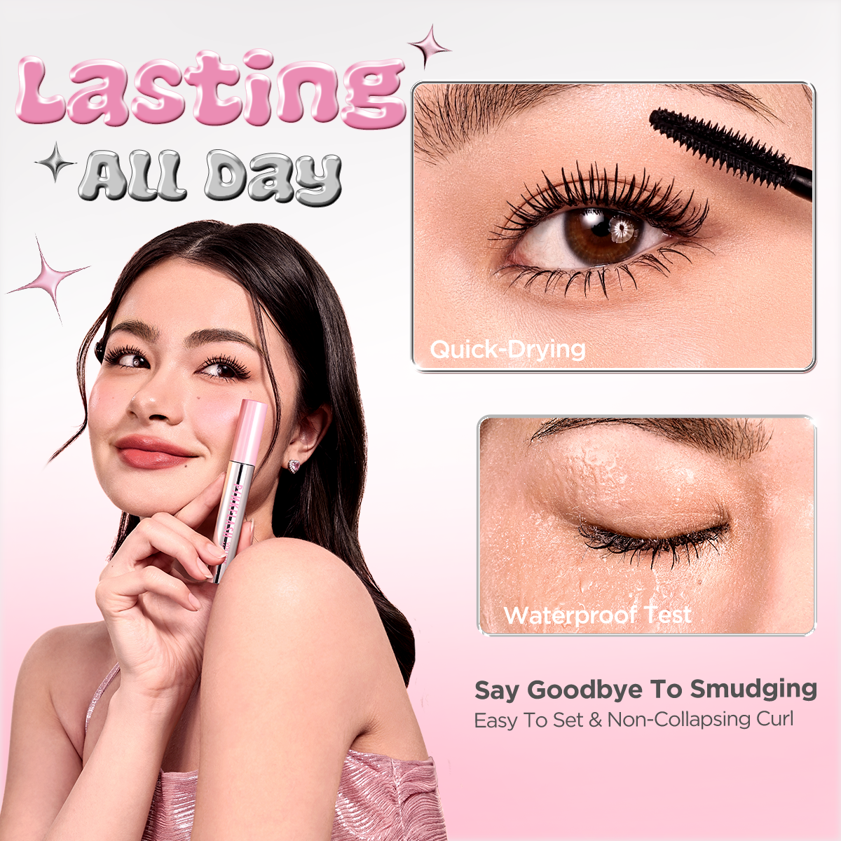 PINKFLASH Oil Combat Ultra-Proof Volume Mascara waterproof, sweatproof ...