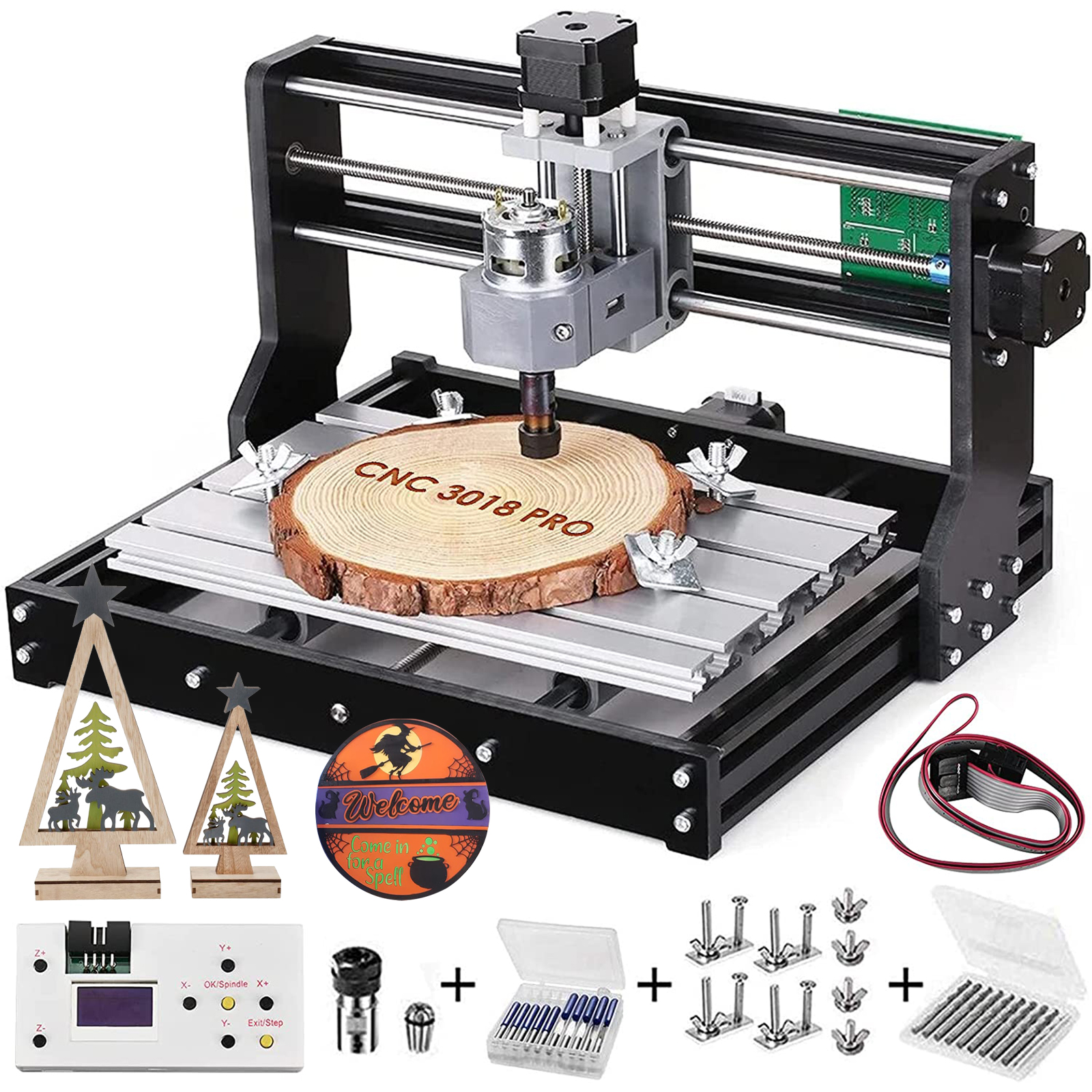 【Local Warehouse+COD】CNC 3018 Pro CNC Engraving Machine Kit GRBL Control DIY Mini CNC Machine ...