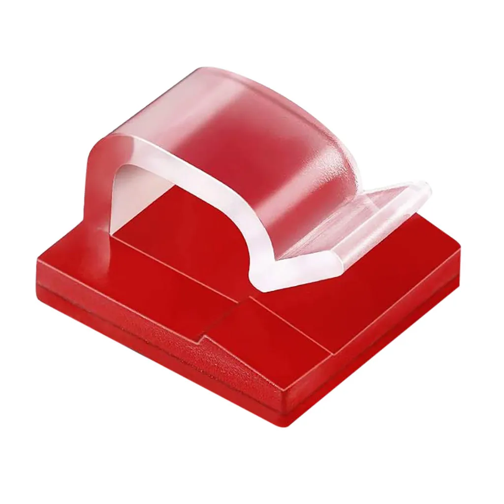Cable Clips Clear Electrical Wire Connector Clip Holder Adhesive Cord ...
