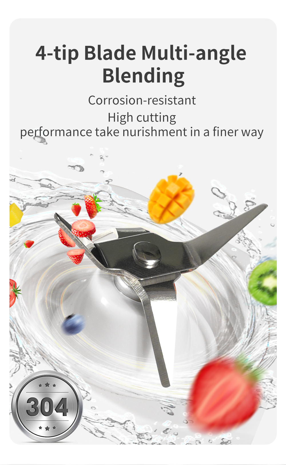 Simplus Portable Juicer Blender Food Processor Compact Juicer with ...