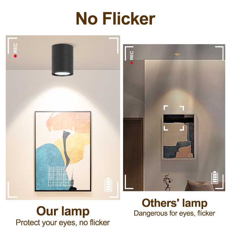 Led Downlight Foldable Spotlight Pin Light 3 Colors Ceiling Lamp 7/10 ...