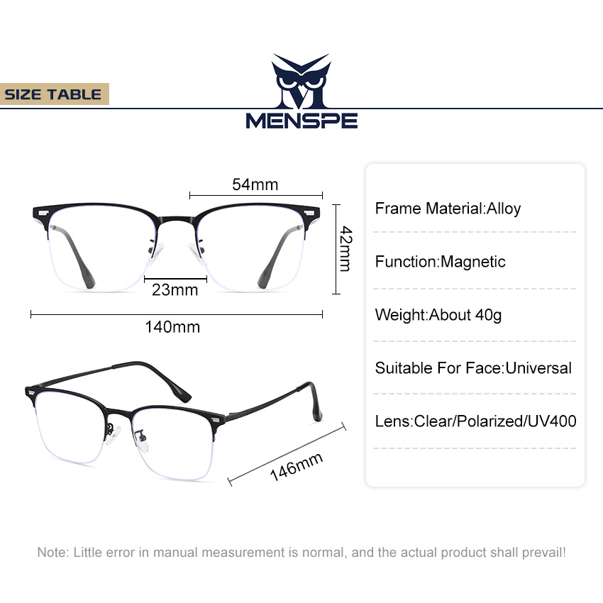 MENSPE Men Polarized Sunglasses Upgraded 90° Flip Cover 2 In 1 Magnetic ...