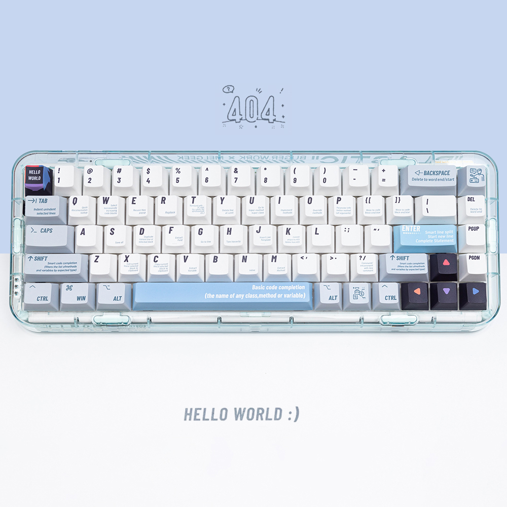 Black Programmer-996 Keycaps 133-key PBT Set Cherry Profile Keycaps ...