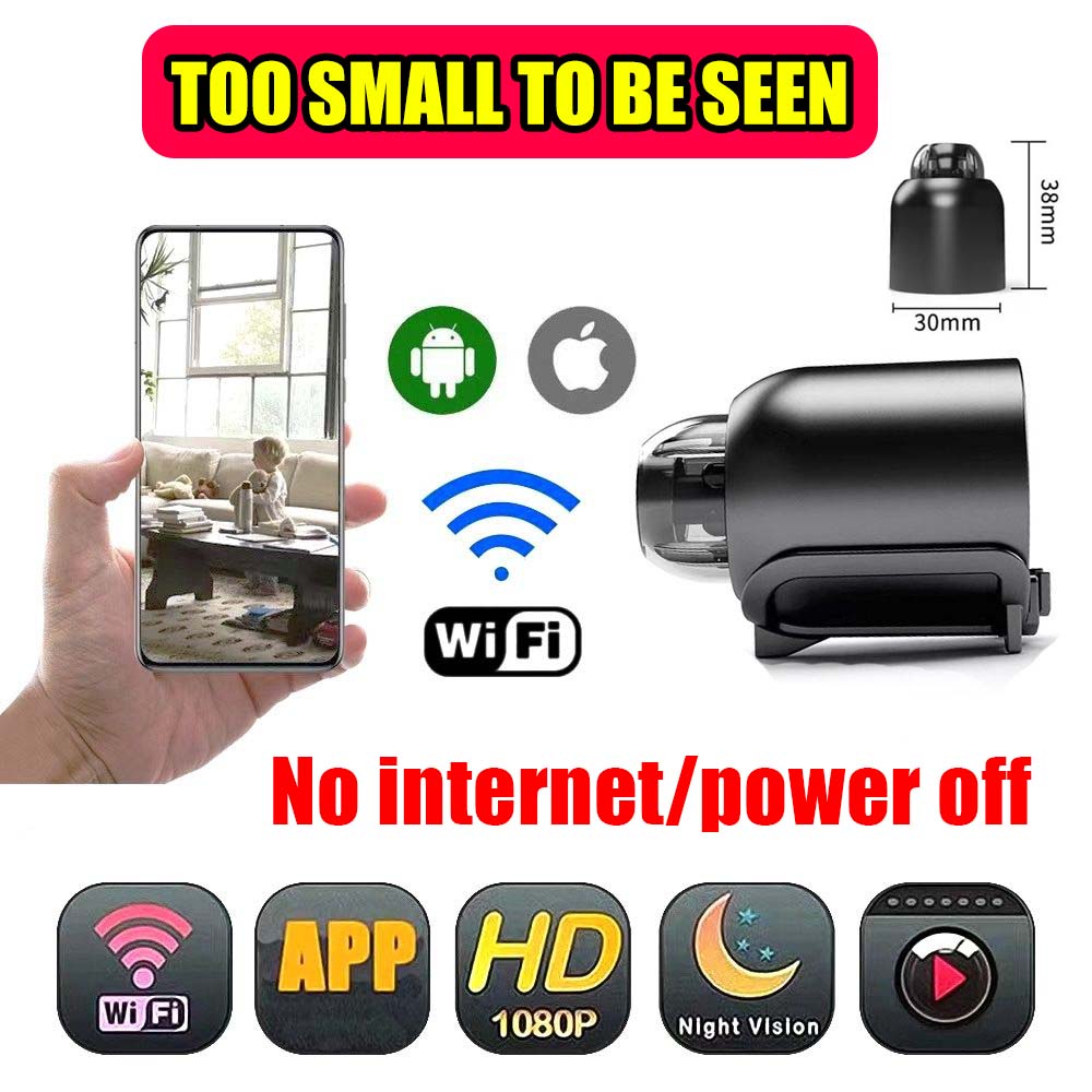 Standby 980days Spy hidden camera very small bulb with cctv camera ...