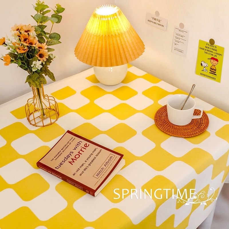 Plaid Tablecloth Student Dormitory Flannel Table Cloth Desk Cloth Ins ...
