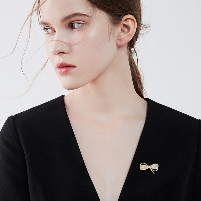 Elegant Brooch- Fake Pearl & Rhinestone Butterfly Pins, Anti-Gap Alloy ...