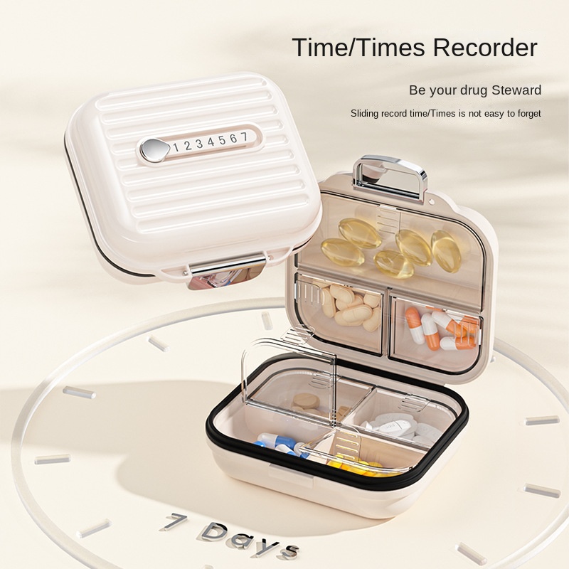 Portable Medicine Box Medication Packaging Box Three Meals A Day, Mini ...