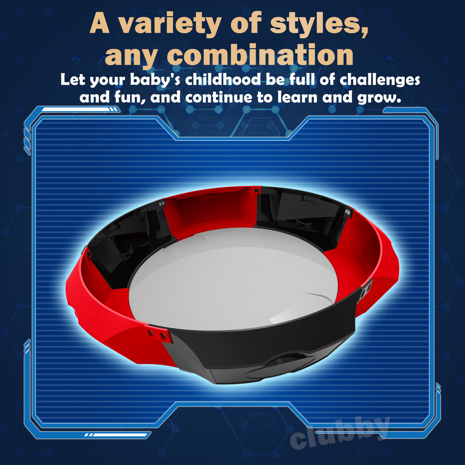 Beyblade stadium large DIY assembly beyblade x arena spinner burst ...