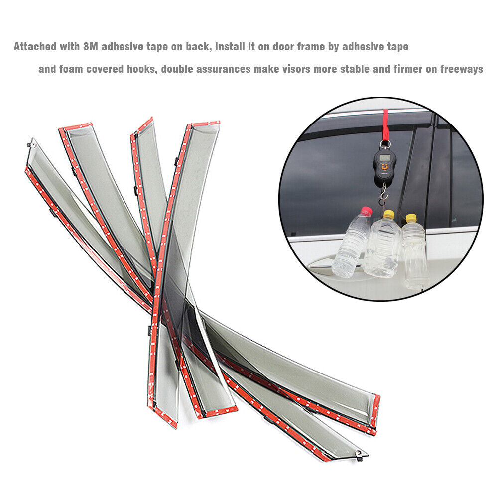 Carstorm 4Pcs Rain Visor For Mitsubishi Mirage G4 2012-2024 Xpander ...