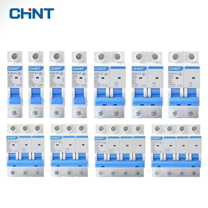 CHNT CHINT NXB-63 1P 2P 3P 4P AC 230/400V Miniature Circuit Breaker C 6A 10A 16A 20A 25A 32A 40A ...