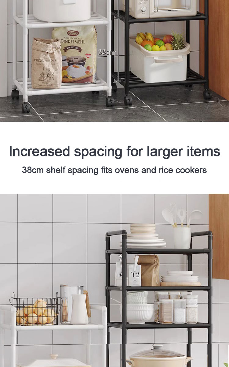 Adjustable 4/5 layer kitchen shelf storage rack Storage Rack With ...