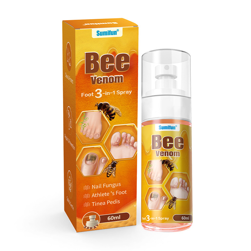 3 in 1 Bee Venom Foot Spray For Nail Fungus Athlete's Foot Tinea Pedis ...