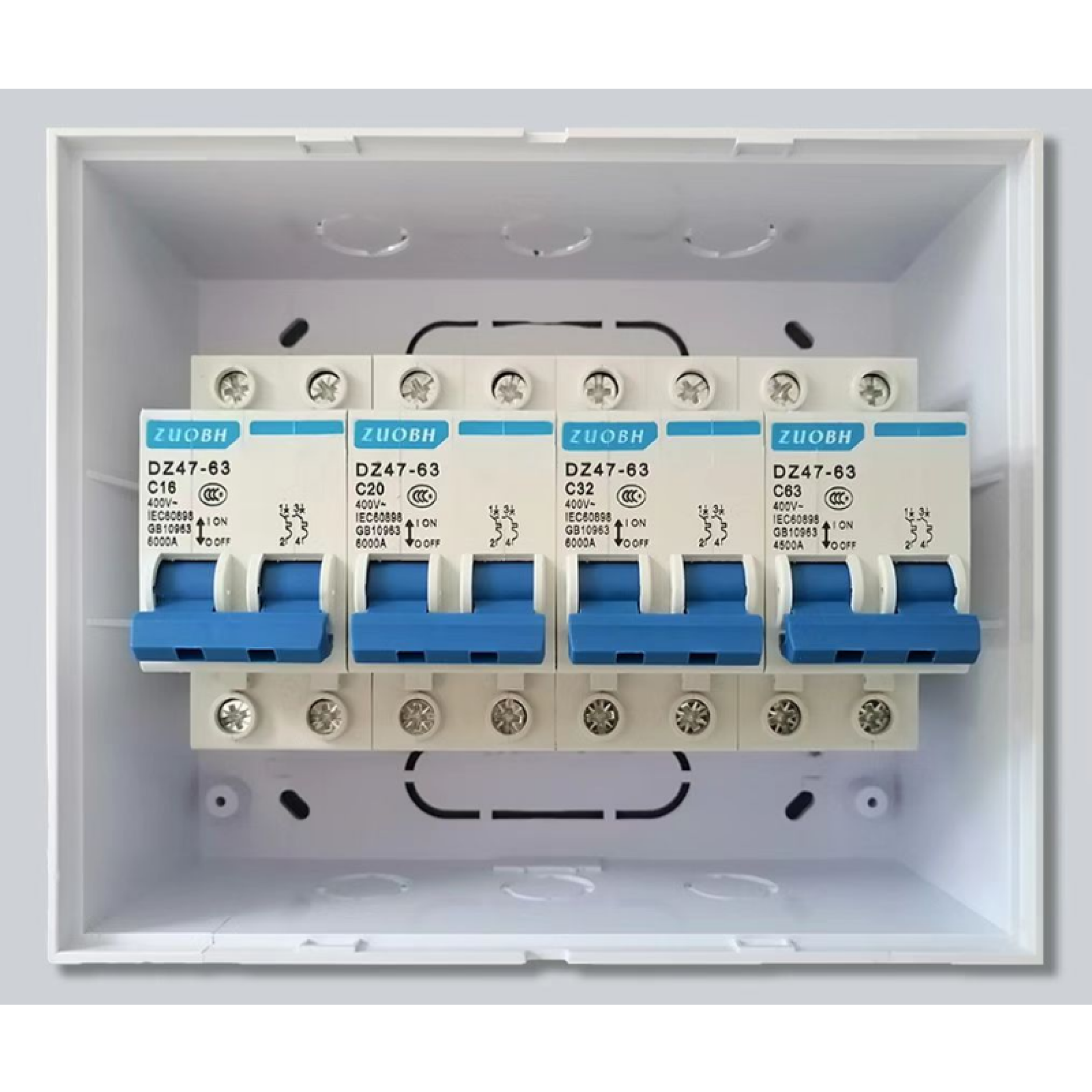 PANEL BOX WITH CIRCUIT BREAKERS; DISTRIBUTION BOX (SCREW LESS)Household ...