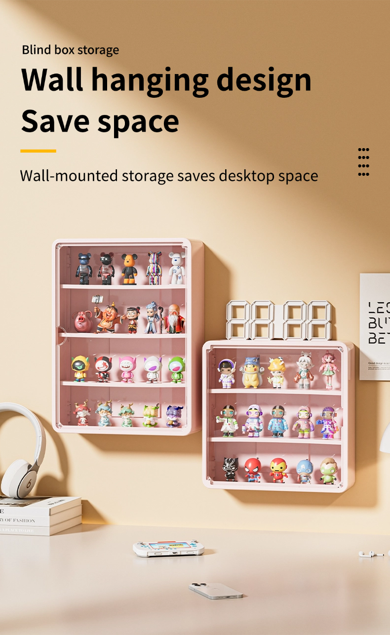 【BUY 1 TAKE 1】Popmart Acrylic Display Case Rack Wall Mounted Display ...