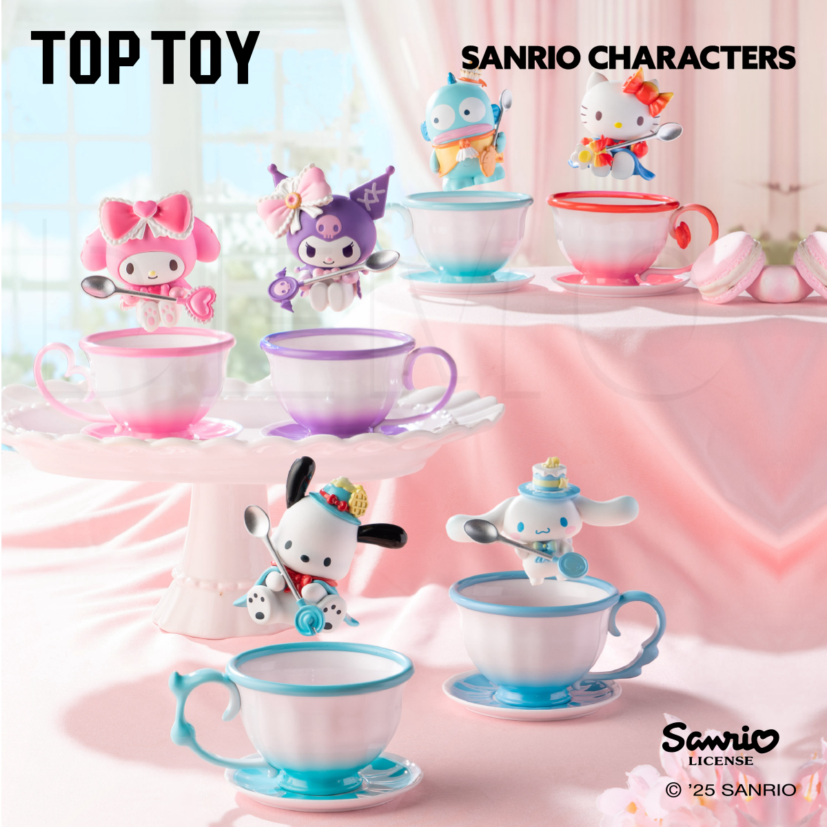 MINISO TOP TOY SANRIO characters Teacup Elf Series Figures Blind Box ...