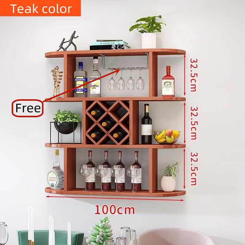 Restaurant wall cabinet wine rack Bar cabinet simple living room wine ...