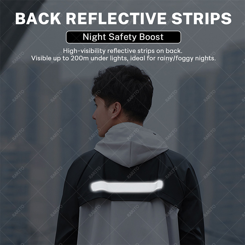 RARITO Rain Coat for Women Reflective Adult kapote Raincoat Waterproof ...