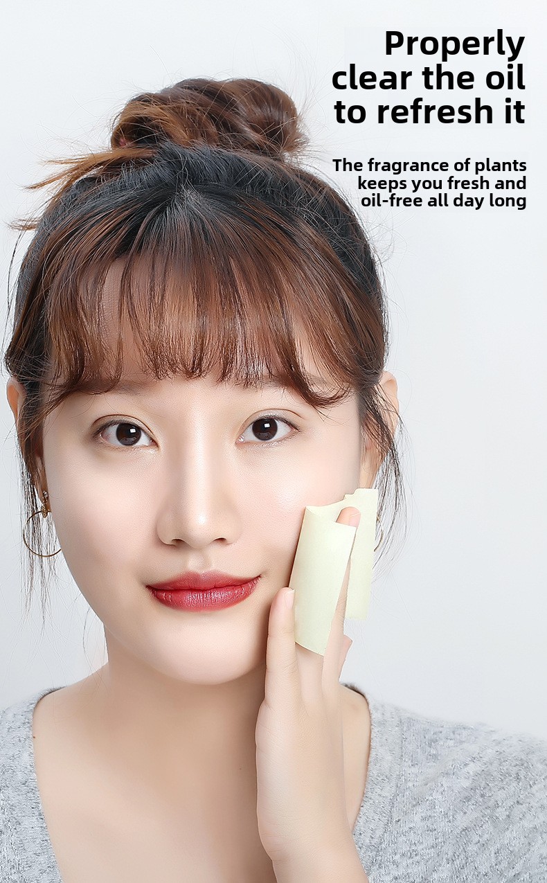 100-Piece Oil Absorbing Sheets for Face | Portable Blotting Paper for ...