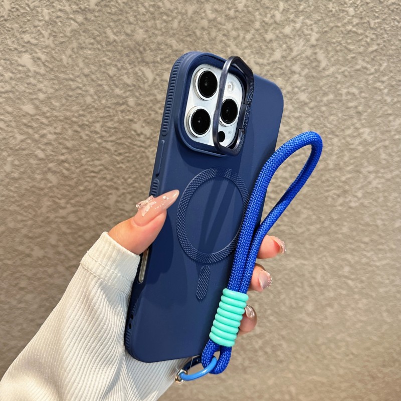 Hanging Rope Magnetic Phone Case For iPhone 17 16 15 14 13 12 11 Pro ...