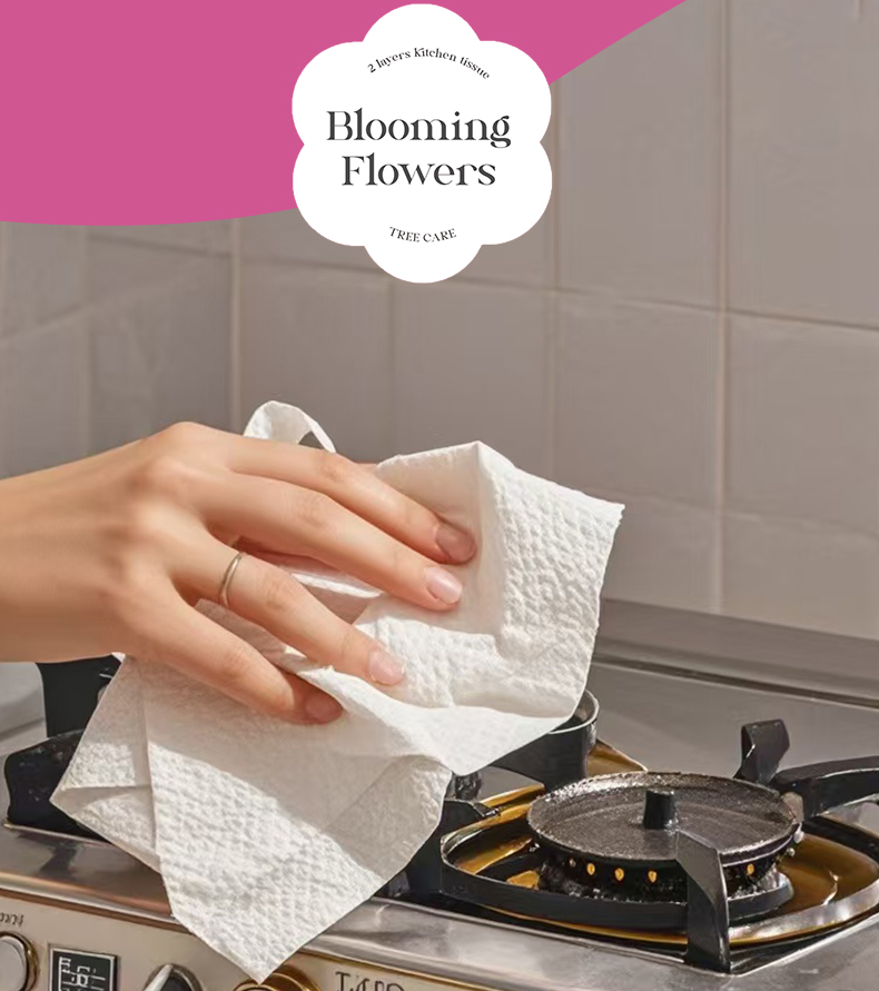 Pink Kitchen tissue「Buy 1 take 3」【1/2/3/4 packs】Interfolded Paper Towel ...