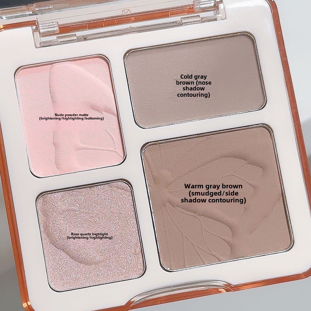 Four-Color Contour Palette,Highlight and Shadow All-in-One,Shimmer ...