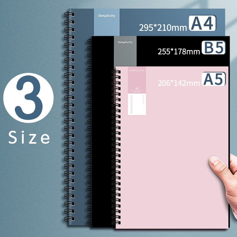 A5/B5 Macaron Spring Notebook 4Pcs/Set 320Sheets Coil Notebook Set For ...