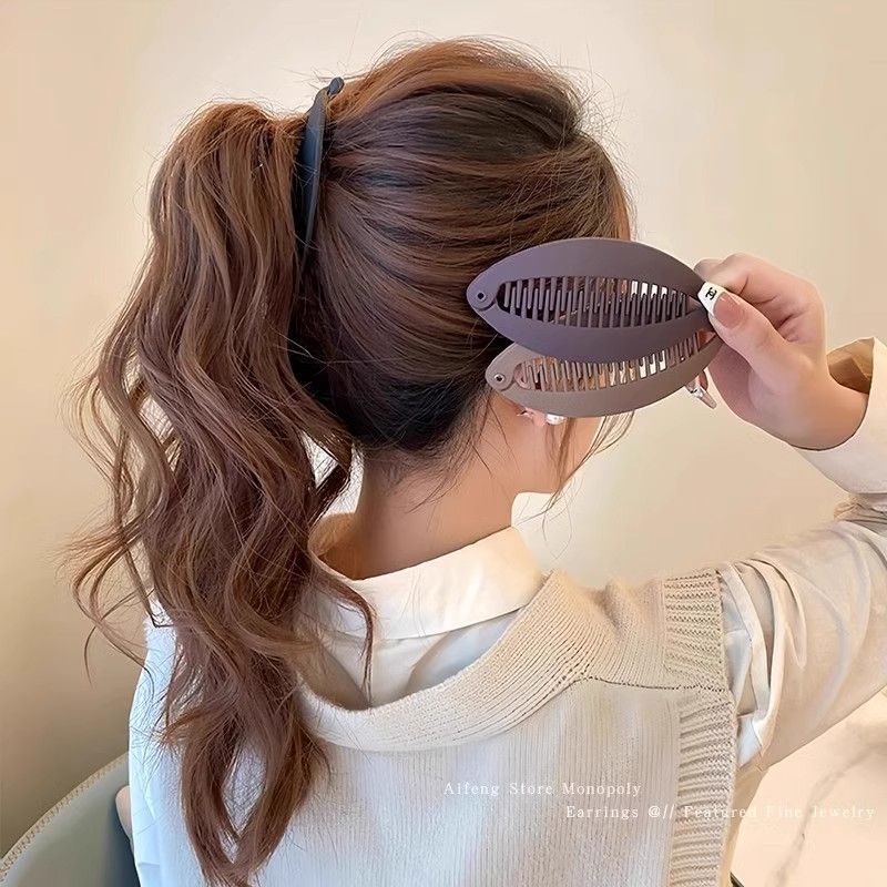 2025 Vertical Banana Clip Premium Twisted Hair Clip for High Ponytails ...