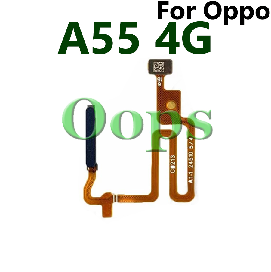 For OPPO A55 4G Phone Back Home Button Fingerprint Scanner Sensor ...