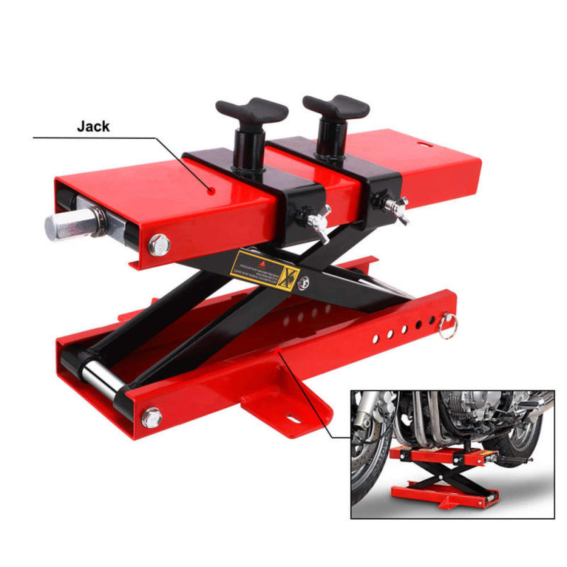 Motorcycle Lift Platform Wide Deck Floor Jack Car Scissor Hoist Stand ...
